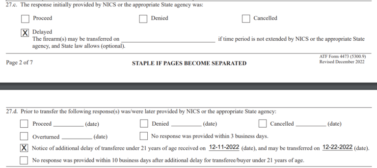 New ATF Form 4473 (December 2022 Revised Form) – FFL Boss